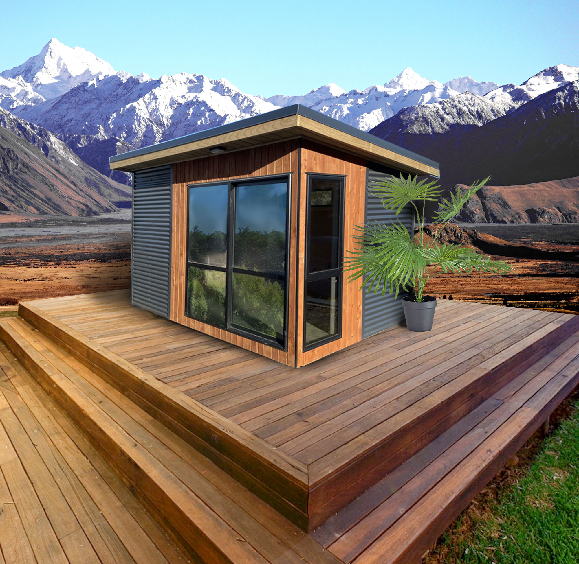 Imagine our cabin in the ideal New Zealand landscape... - Portable Pre ...