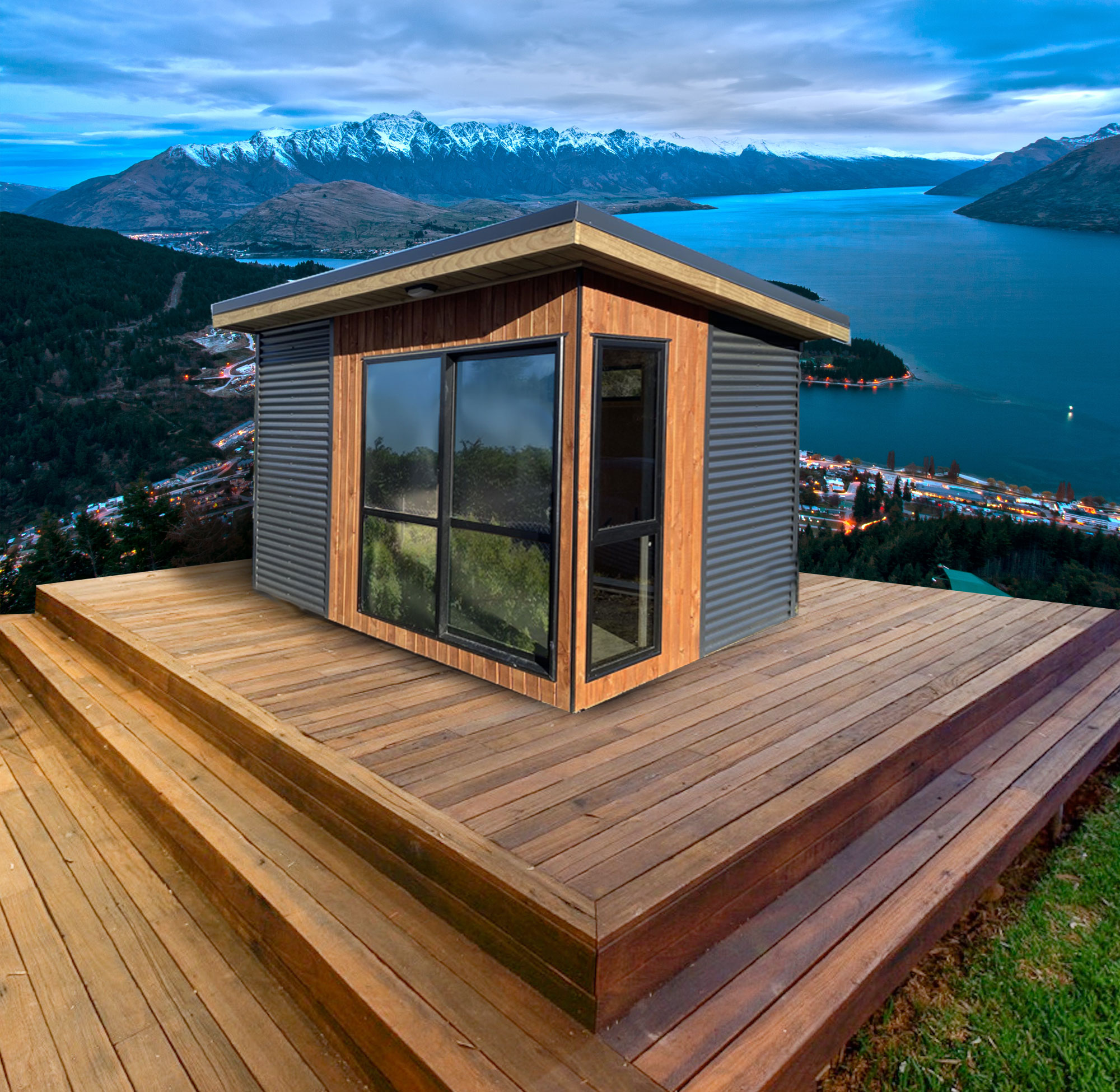 Imagine our cabin in the ideal New Zealand landscape... - Portable Pre ...